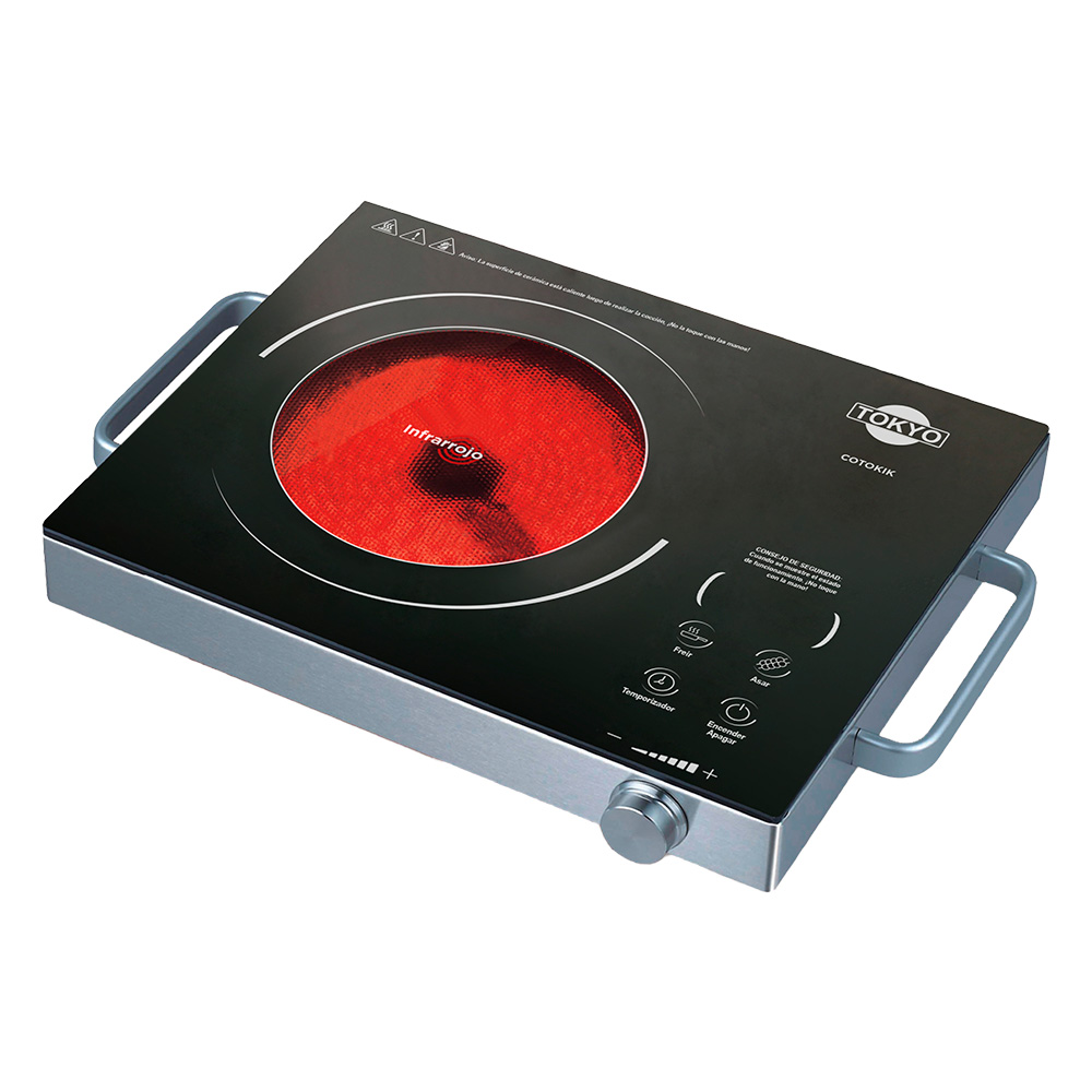 La Hora de las Compras - Producto - PLACA INFRARROJA TOKYO CON ASAS DISPLAY LED + PANEL TOUCH C ...